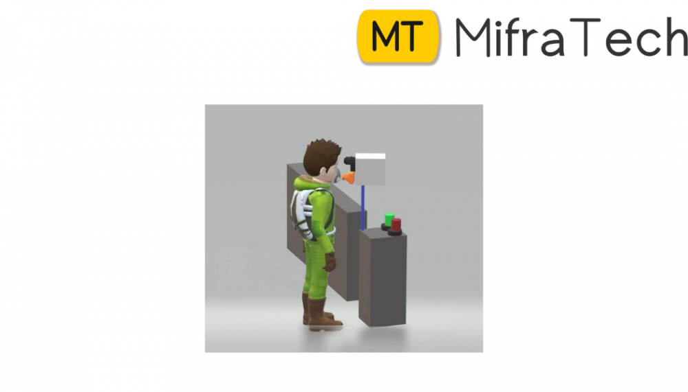 IOT Temperature & Mask Scan Entry System For Covid Prevention