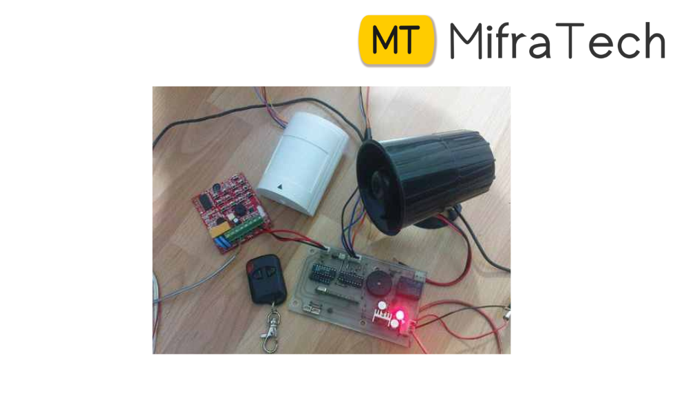 Remote operated alarm circuit